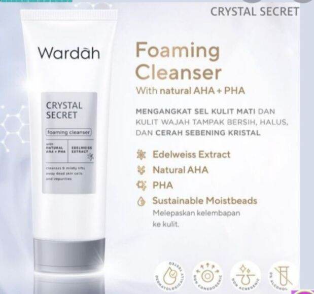 Wardah crystal secret face wash 100 ml/ white secret face wash 100 ml | Lazada Indonesia