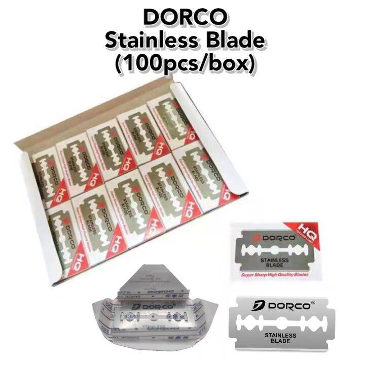 100pcs/box DORCO Stainless Blade | Lazada PH