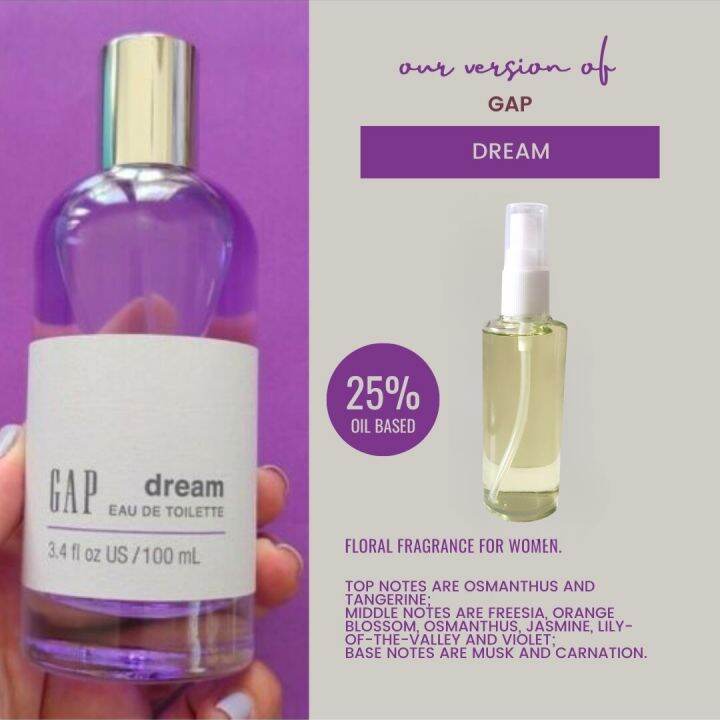 AF | Gap Dream Inspired Oil Based Perfume 85ml | Lazada PH