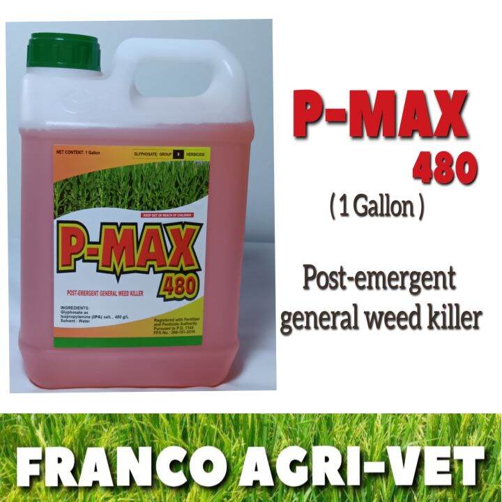 P-MAX 480 - Glyphosate HERBICIDE ( 1 Gallon ) | Lazada PH