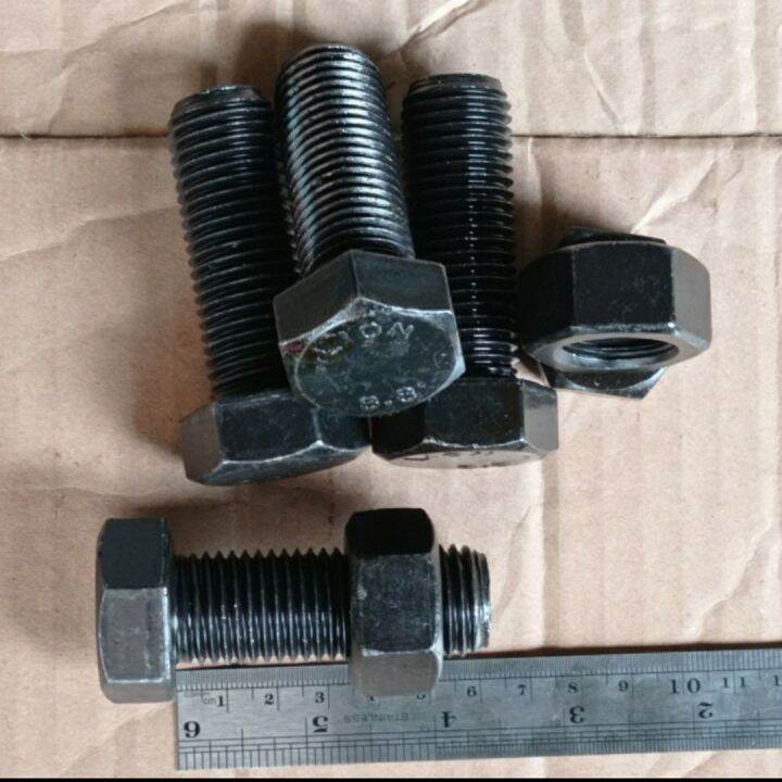 BAUT BAJA M22X60 FULL DRAT.BAUT MUR HTB 8.8 M22 X 60 KUNCI 32. | Lazada Indonesia