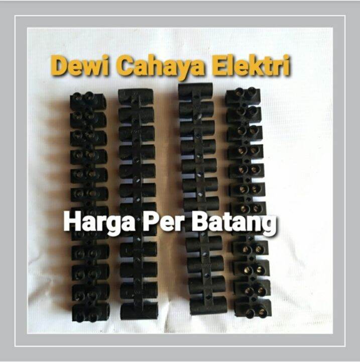 Terminal Crustin 16mm - 30A - 380V Hitam Body Tebal - Terminal Block ...