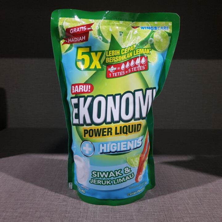 Ekonomi Sabun Cair Cuci Piring Power Liquid Siwak & Jeruk Limau 650ml | Lazada Indonesia