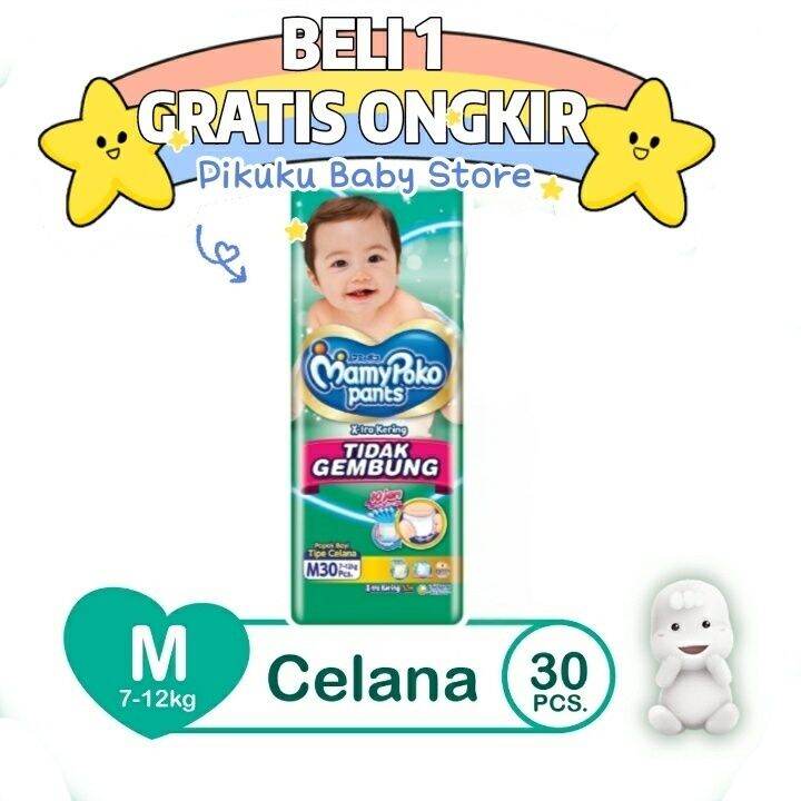 Mamypoko Pants X-tra Kering Slim M30 Popok Celana Anti Gembung | Lazada Indonesia