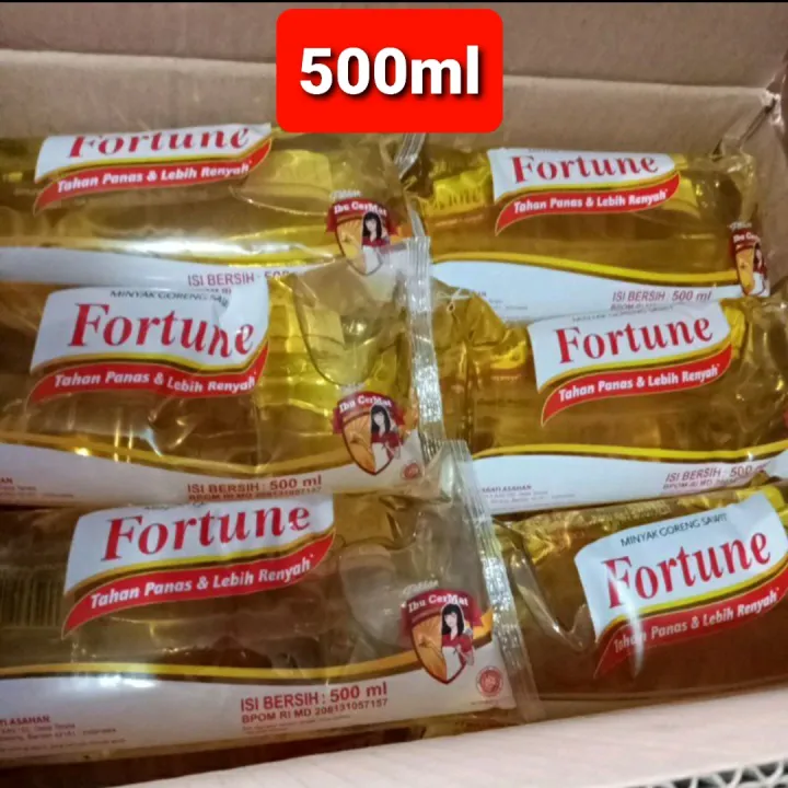 Minyak Goreng Fortune 500ml Kemasan Bantal Super Bening | Lazada Indonesia
