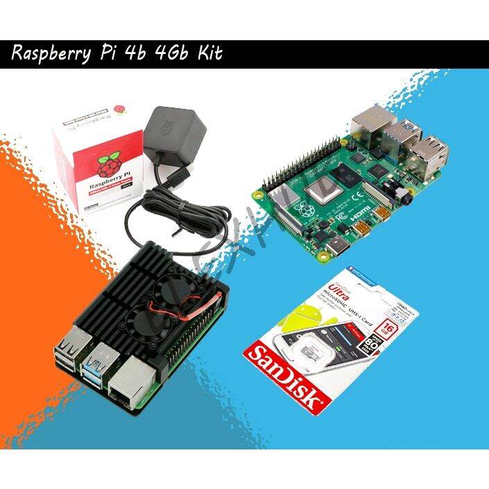 Raspberry Pi 4 Model B 4 GB RAM Cortex-A72 ARM v8 64-bit SoC 1.5GHz ...