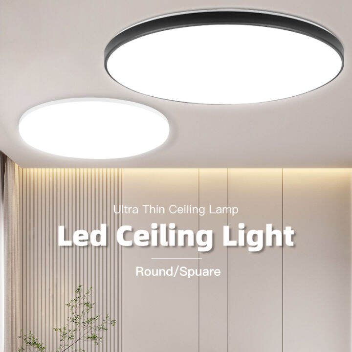 3 Colors Modern Led Ceiling Light 18W 30W 40W 72W Room Ceiling Lights ...