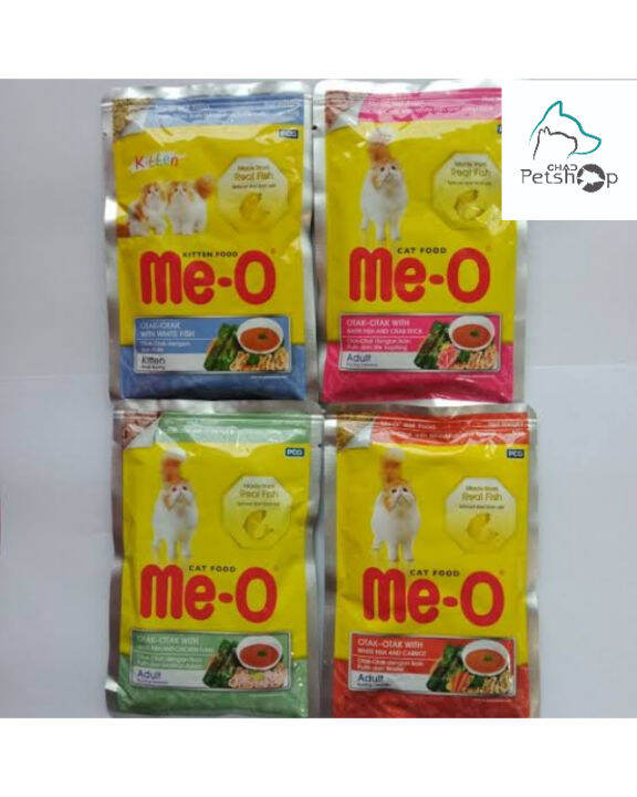 Me-O Pouch All New Varian Otak-Otak Makanan Basah Kucing Meo Wet Food ...