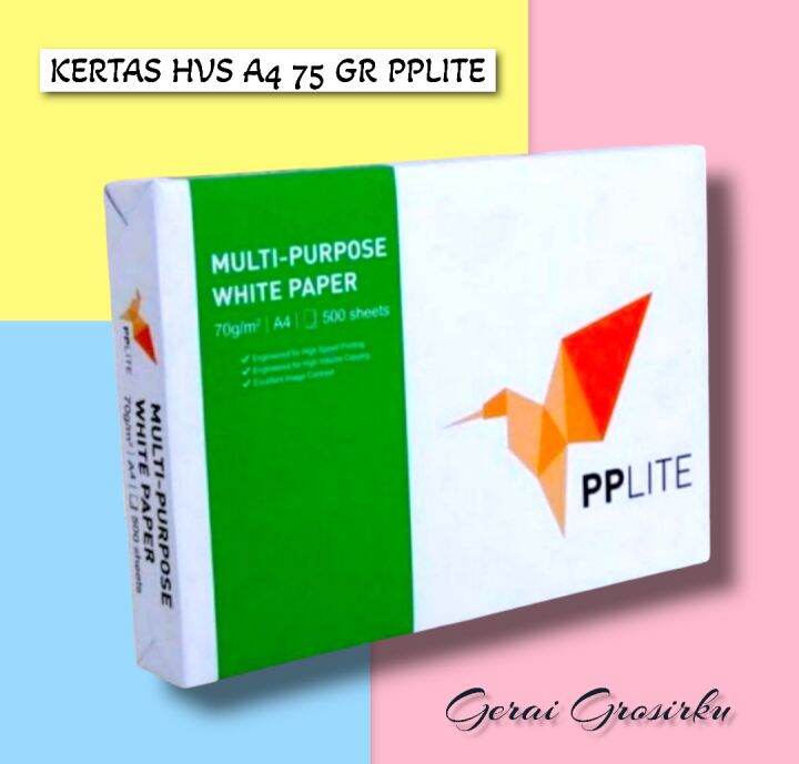 KERTAS HVS A4 75 GR PPLITE / PP LITE 1 RIM / 500 LEMBAR | Lazada Indonesia