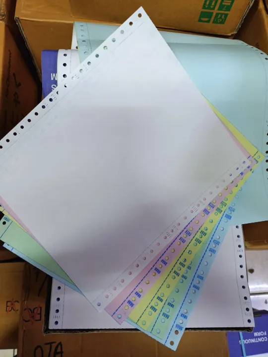 Continuous Form Paper Print 9,5 x 11 ukuran A4 Full Atau A4 Bagi 2 ...
