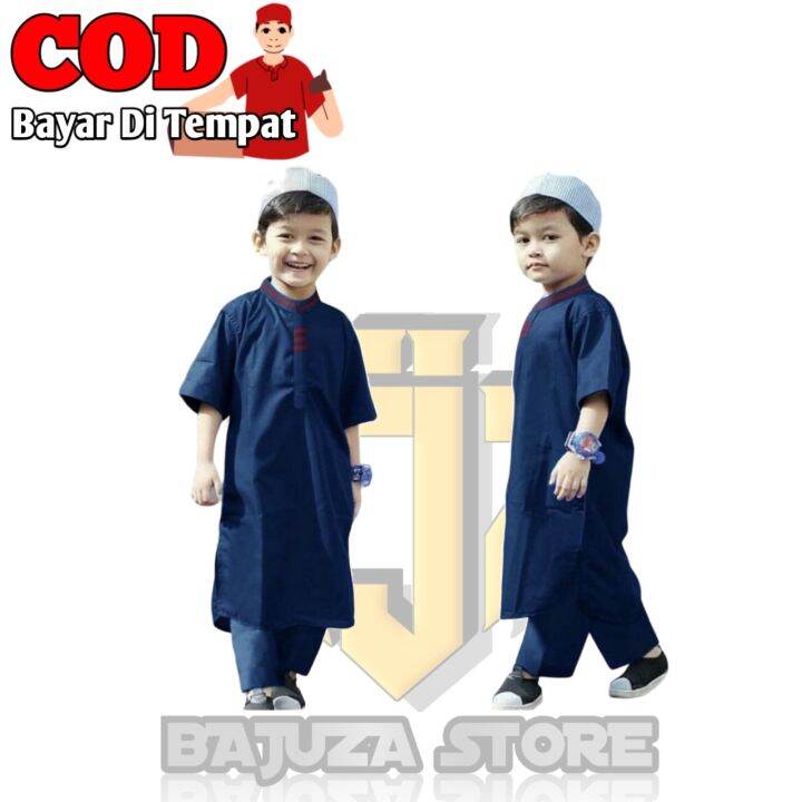 (BJZ) COD BAJU KOKO MUSLIM MODEL JUBAH PAKISTAN UNTUK ANAK USIA 1 ...