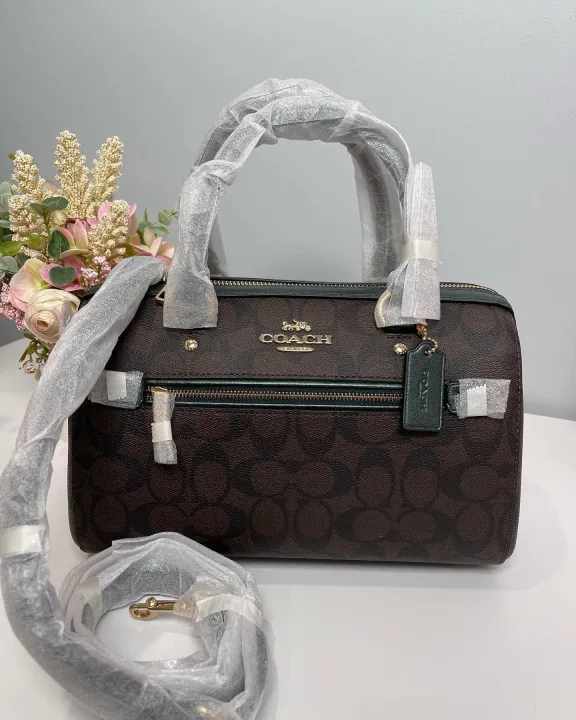 AUTHENTIC COACH ROWAN IN GREEN METALLIC LINING | Lazada PH