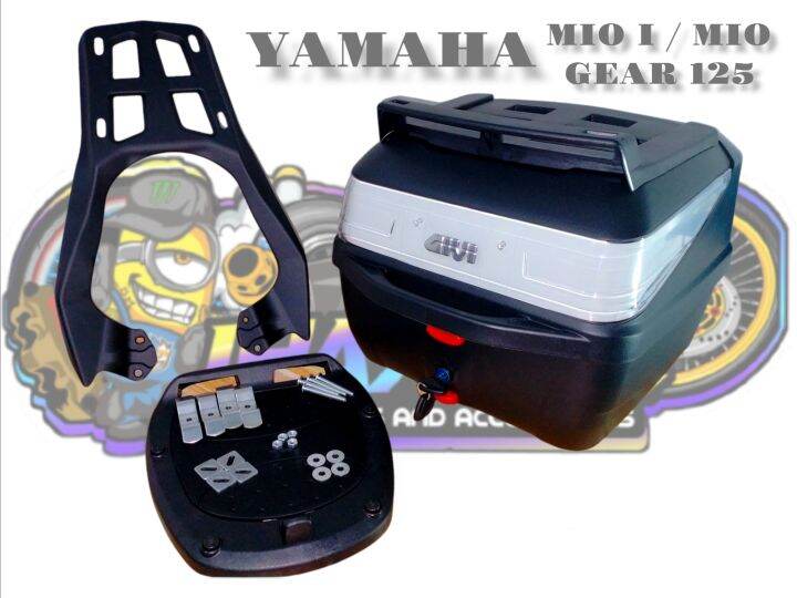( MIO I / MIO GEAR ) GIVI 36L AND EAGLE BRACKET SET FOR YAMAHA MIO I ...