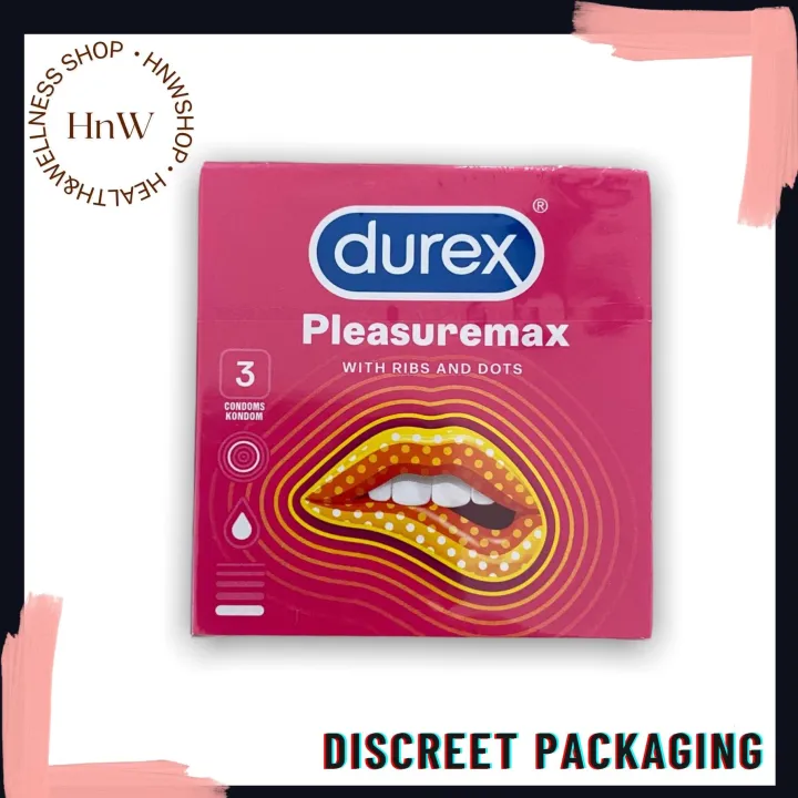 Durex Condom Pleasuremax with Ribs and Dots 3 Condoms per Box Discreet Packaging | Lazada PH