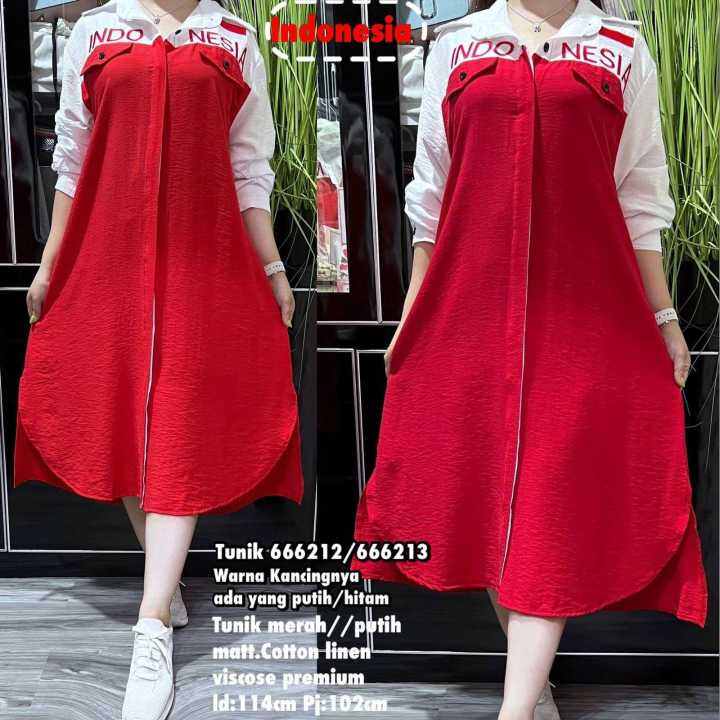 TUNIK MERAH PUTIH 17AGUSTUS/TUNIK MERAH PUTIH SERAGAM | Lazada Indonesia