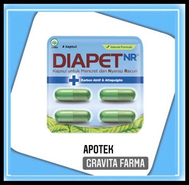 Diapet NR (Nyerap Racun) isi 4 kapsul obat herbal | Lazada Indonesia