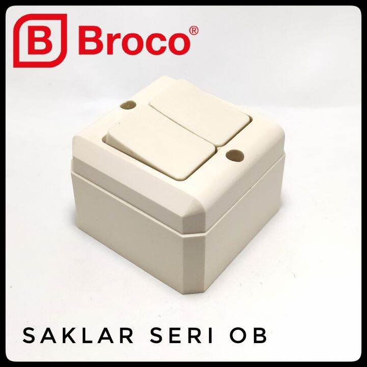 BROCO saklar seri persegi outbow OB cream | Lazada Indonesia