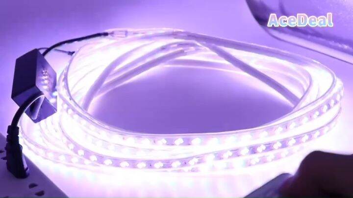 Vcmall 15/20/25/30Meters w/ Plug LED Strip Light Waterproof 220V 5730 ...