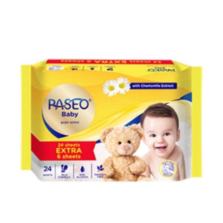 Paseo Baby Wipes 24 Sheets | Lazada Indonesia