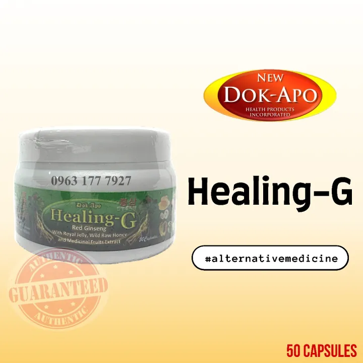 HEALING-G 50 Capsules (AUTHENTIC GUARANTEED DOK APO) | Lazada PH
