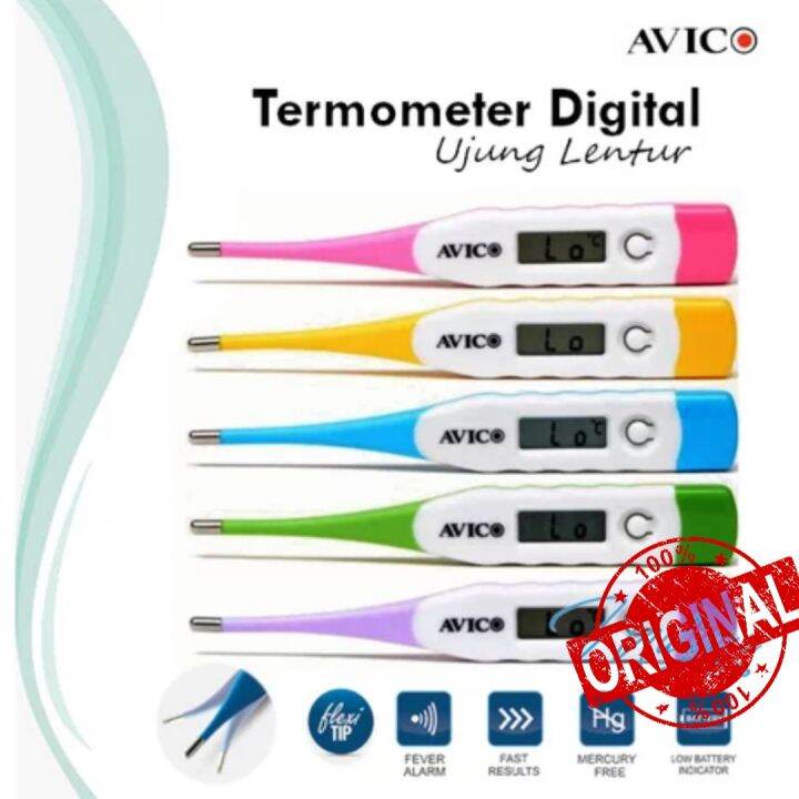 Termometer digital ketiak FLEKSIBEL Avico | Lazada Indonesia