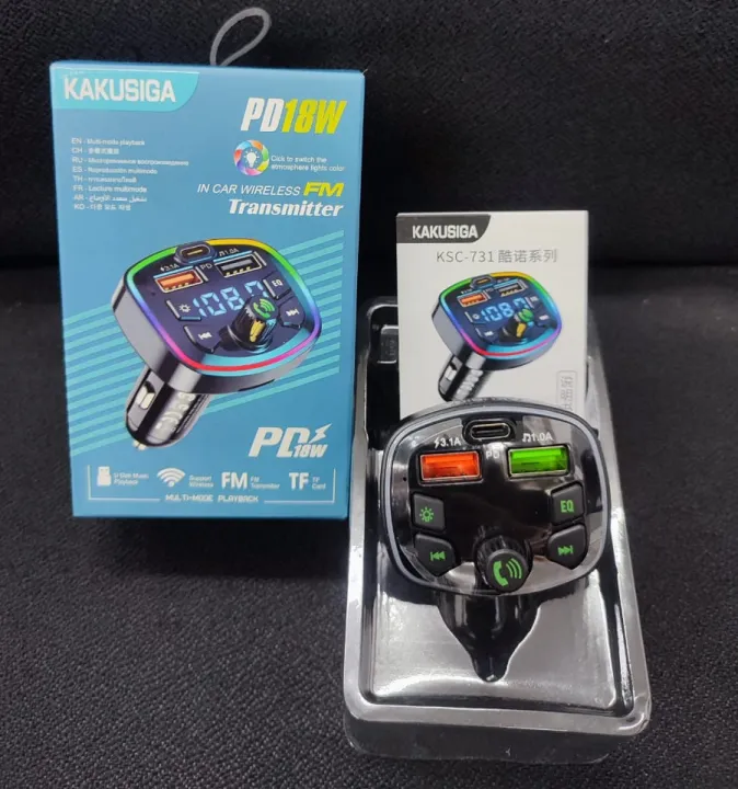 kakusiga in car wireless FM transmitter | Lazada