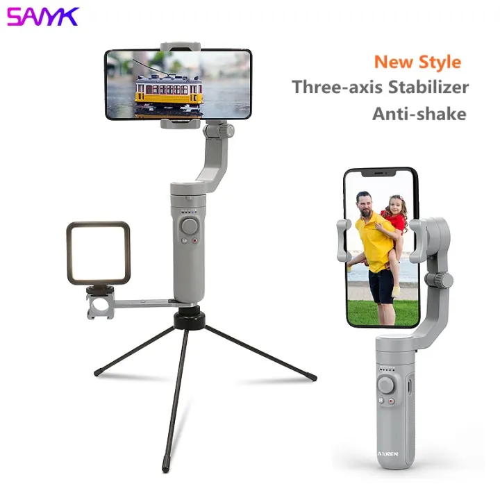 SANYK 3 Axis Gimbal Handheld Stabilizer Cellphone Holder Anti Shake ...