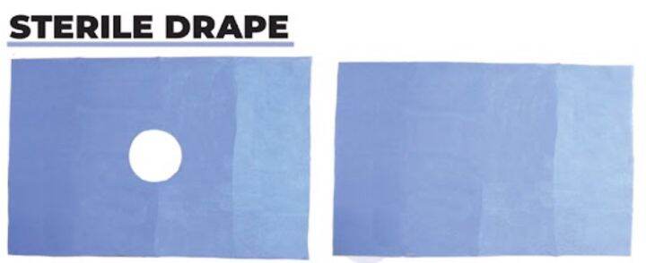 Blut Vet Disposable Sterile Fenestrated Drape (with hole) 100 pcs ...