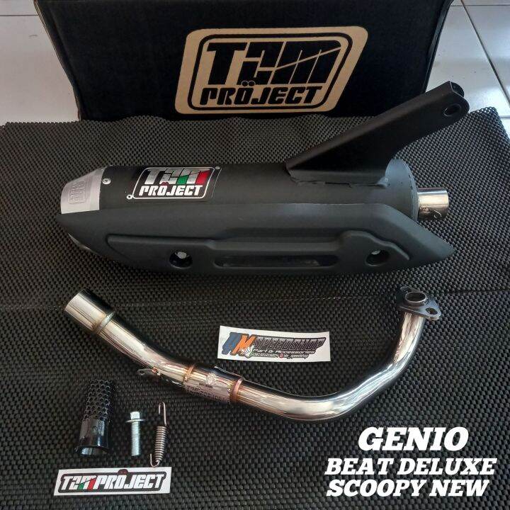 KNALPOT STANDAR RACING TZM PROJECT NON SS BEAT DELUXE GENIO SCOOPY 2021 ...