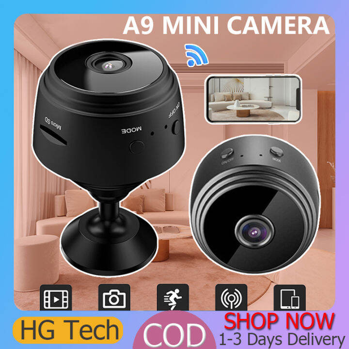 🚚HG Tech🚚Mini A9 HD Camera 1080P Rechargeable Wireless Night Vision ...