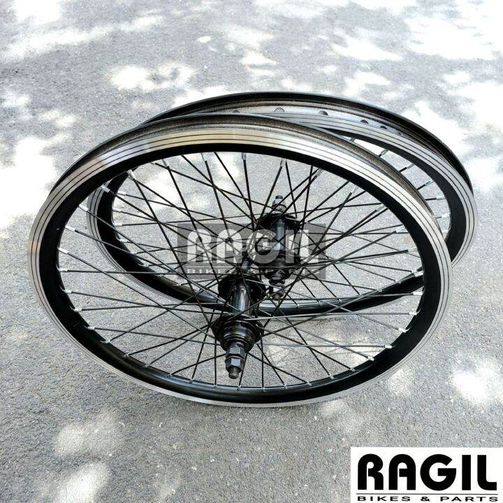 WHEELSET SEPEDA 20 INCH ATLANTIS LUBANG 36 HOLE 36H HUB FREEHUB JARI ...