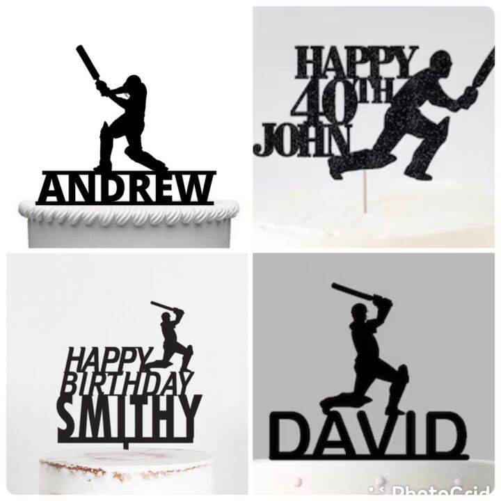 [SG Seller] Cricket Theme Cake Topper / Custom Cake topper | Lazada ...