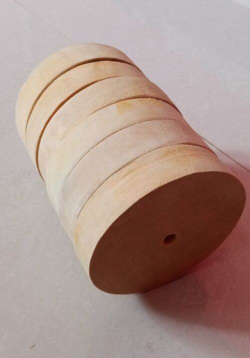 Roda kayu diameter 5.5cm - 8.5cm + Lobang senter | Lazada Indonesia