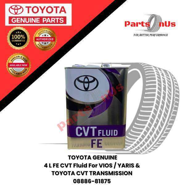 TOYOTA GENUINE 4 Liters FE CVT Fluid / VIOS / YARIS & TOYOTA CVT ...