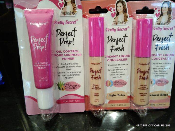 Pretty Secret Pore minimizer primer /creamy Liquid concealer | Lazada PH