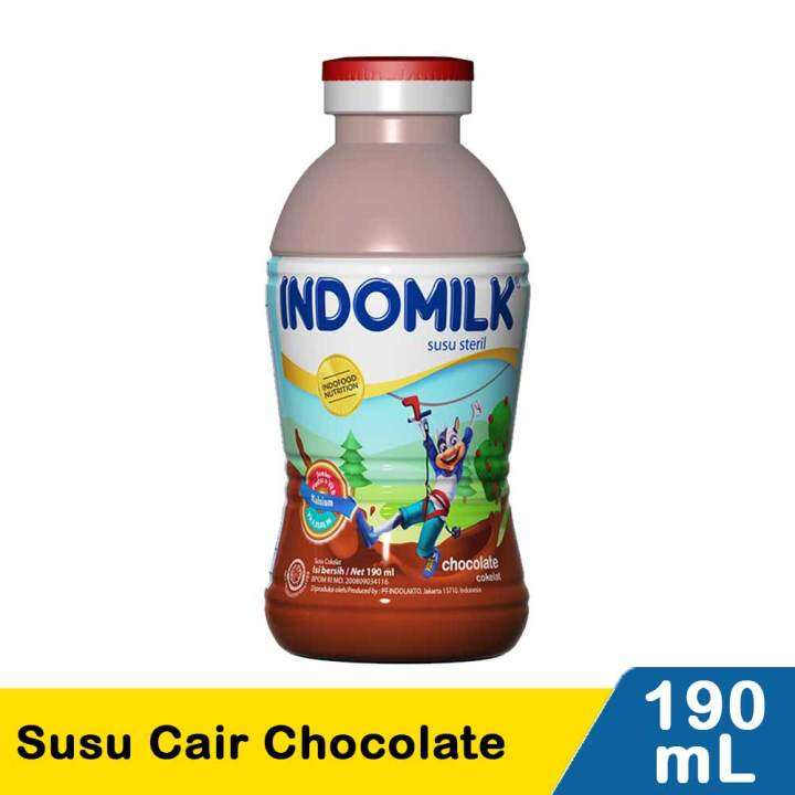 susu botol indomilk 190ml coklat / strawbery | Lazada Indonesia