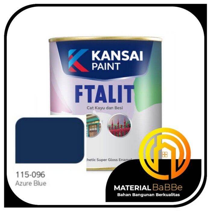 Ftalit 096 Azure Blue 1 kg | Kansai Paint Cat Kayu dan Besi | Lazada ...