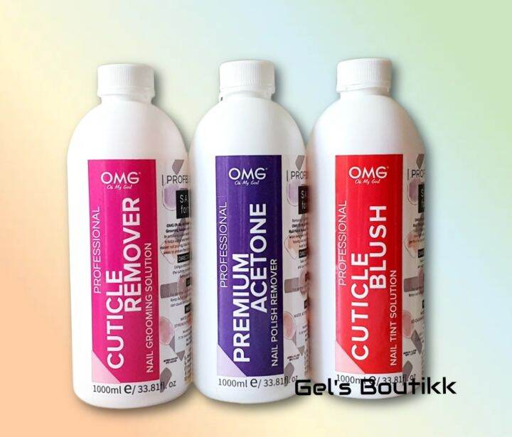 OMG PREMIUM ACETONE CUTICLE BLUSH CUTICLE REMOVER 1LITER | Lazada PH