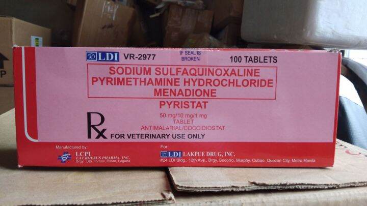 PYRISTAT TAB 100 TABLETS | Lazada PH