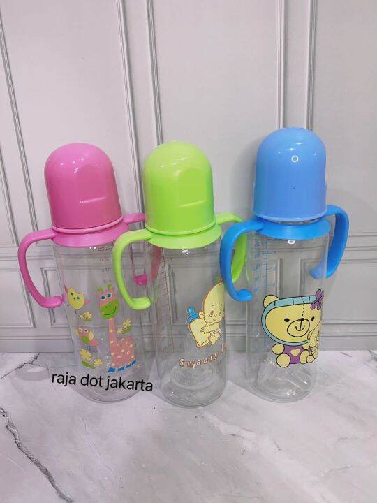 Botol susu lucu gagang 240ml / botol susu unik ada pegangan / botol ...