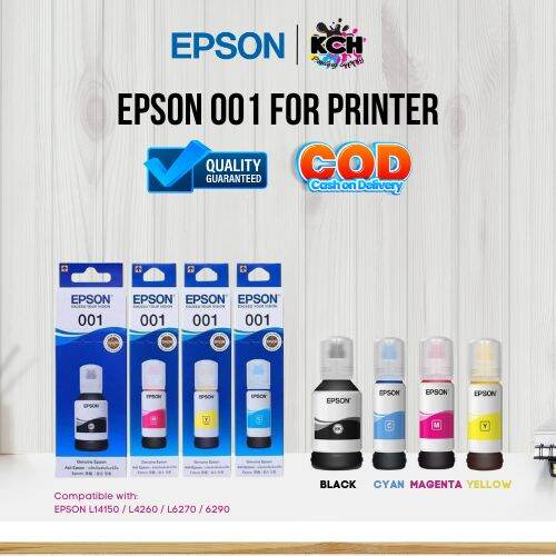 Epson 001 Ink Bottle Premium Inks for Printers | Lazada PH