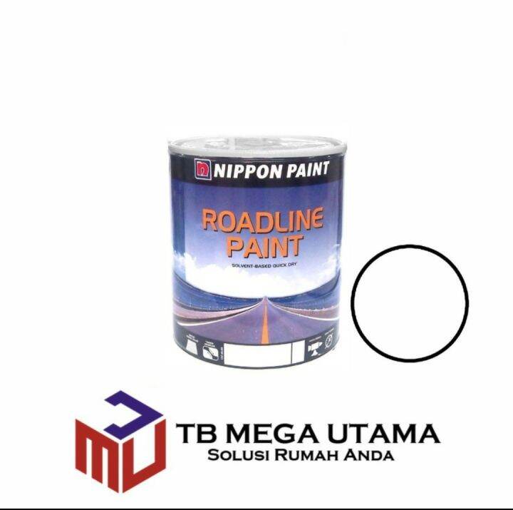 Nippon Roadline Paint 1 Kg White | Cat Marka Jalan Trotoar Warna Putih ...