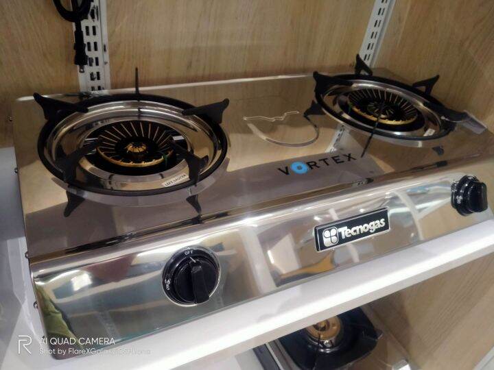 Tecnogas Vortex Double Burner Full Stainless Steel Body Finished ...