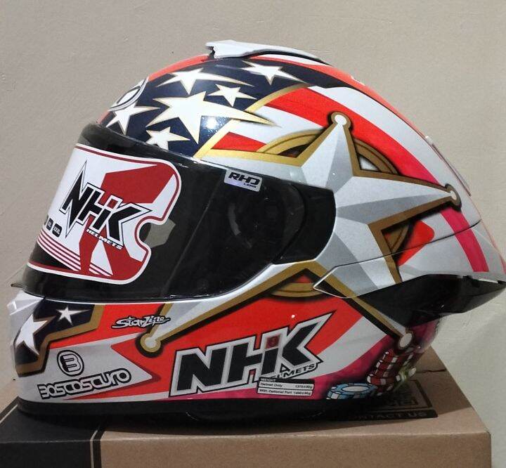 HELM NHK MARK1 SINGLE VISOR GP EDITION ALONSO #7 | Lazada Indonesia