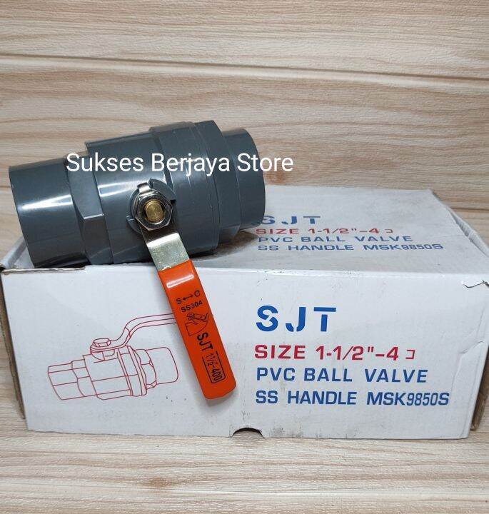 SJT STOP KERAN KRAN BALL VALVE GAGANG BESI BALVALVE POLOS 1 1/2" INCH | Lazada Indonesia