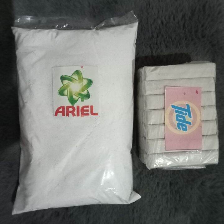 powder detergent 1klg & 1pack (7pcs) detergent Bar | Lazada PH