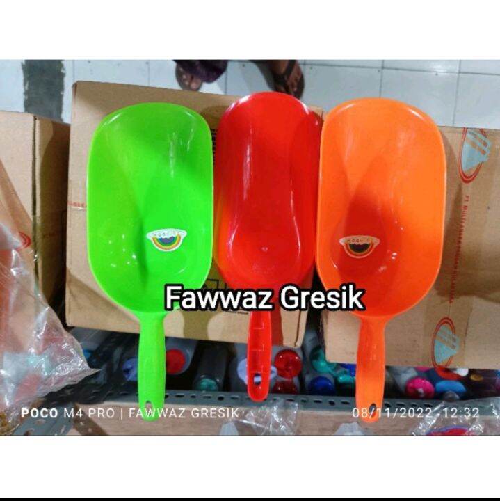 Sekop Serok Skop Plastik Multiguna Serbaguna Serokan Pasir RAINBOW Gula ...