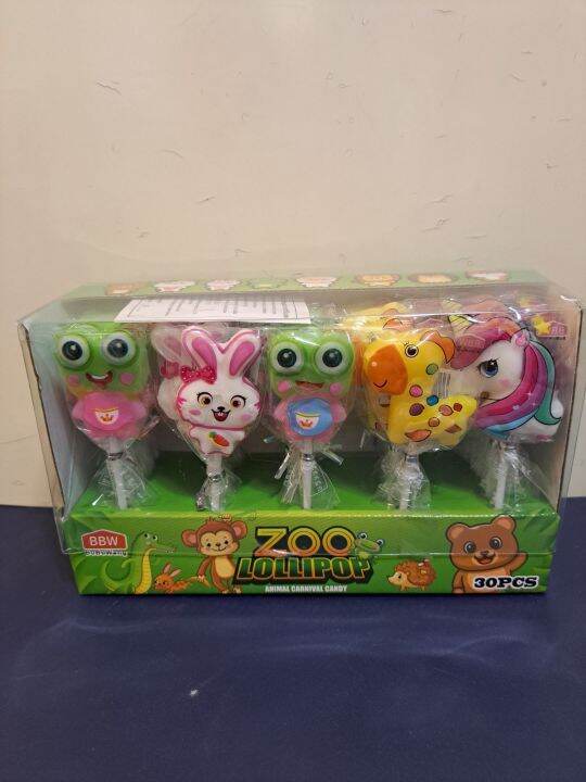 ZOO LOLLIPOP ANIMAL CANDY 30PCS (1BOX) for lootbag | Lazada PH