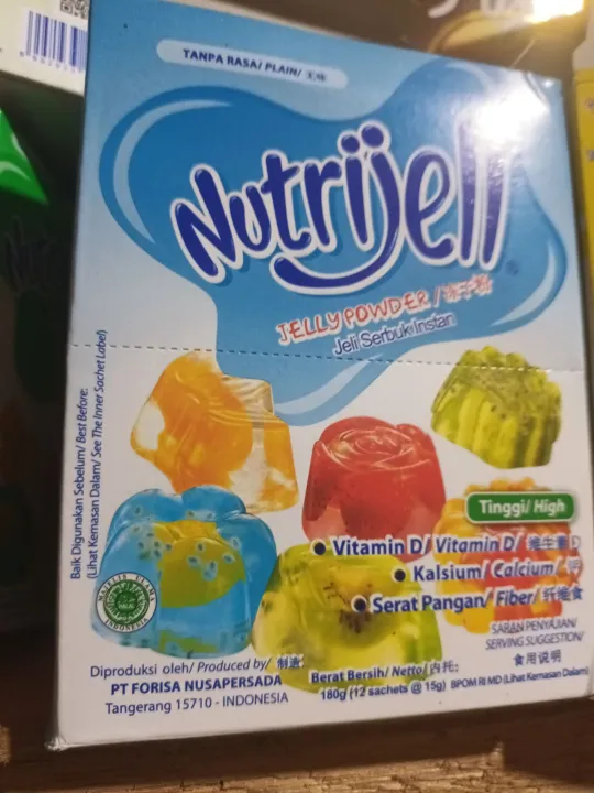 nutrijell plan/ nutrijel tanpa rasa dan warna 1pak isi 12pcs | Lazada ...