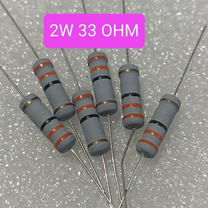 10BUAH RESISTOR 2WATT 33 OHM 2 WATT 33 OHM 33OHM 2W 33 OHNLM | Lazada Indonesia